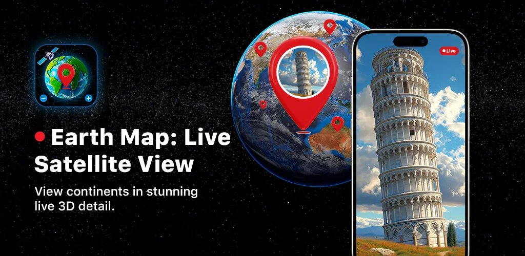 Earth Map: Live Satellite View - APKZ