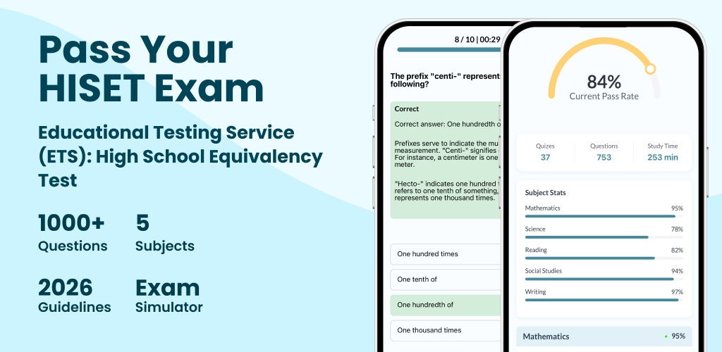HISET Exam Prep - 2026 Tests - APKZ
