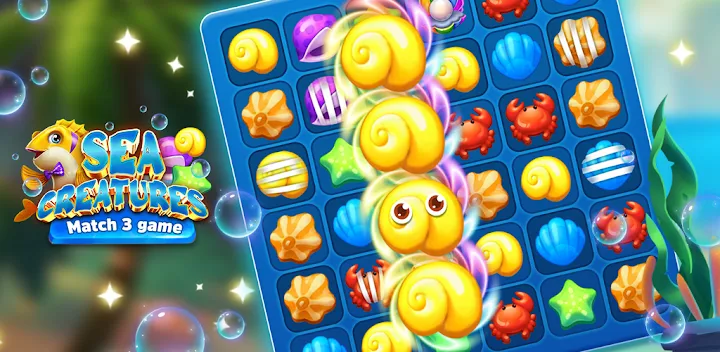 Sea creatures - Match 3 game - APKZ